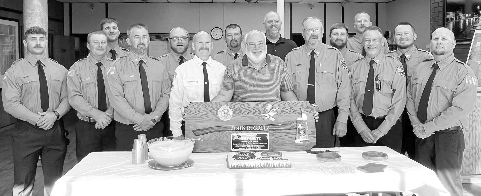 Retired HFD chief Gritz honored with surprise reception | Kingfisher ...