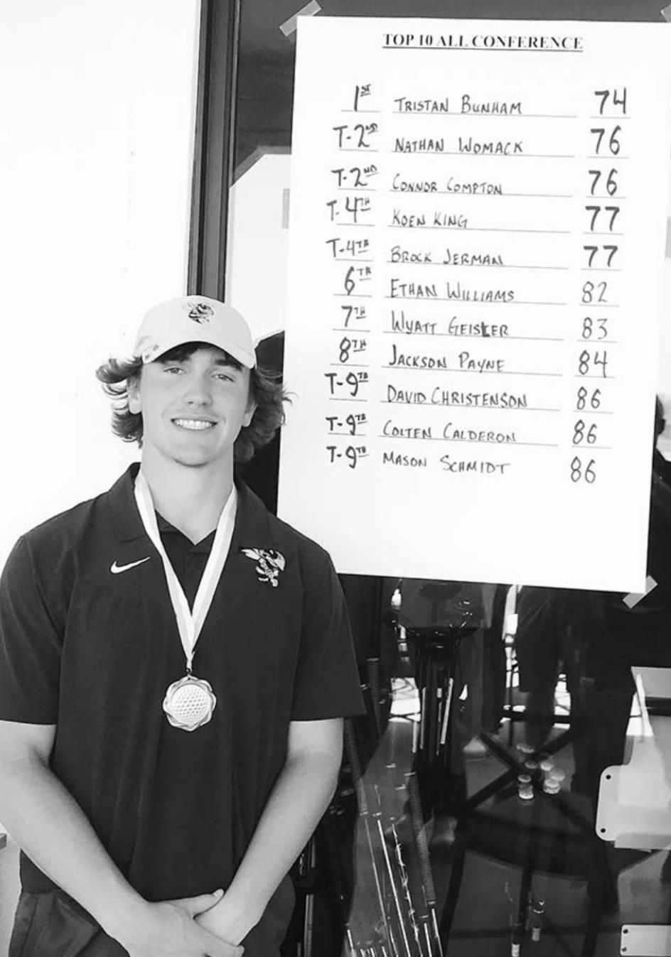 Burnham locks up conference golf title | Kingfisher Times & Free Press