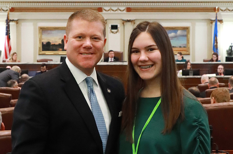 Liebl serves as House page for Sanders | Kingfisher Times & Free Press